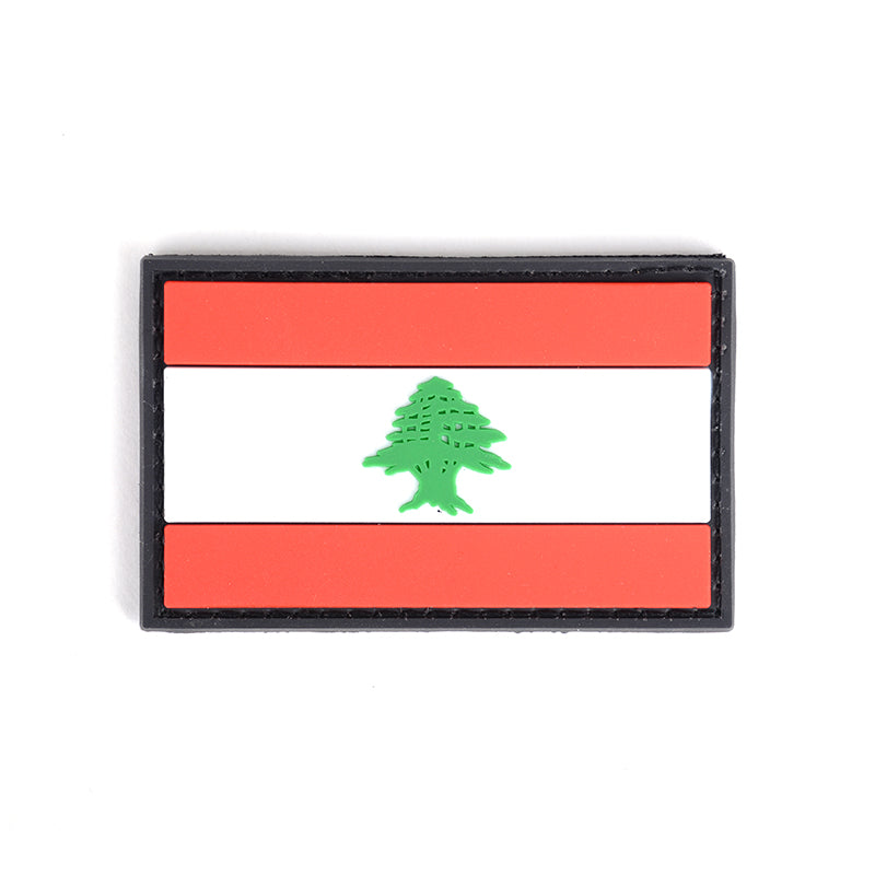 Lebanese Flag Rubber Patch – PIM l Move Strong